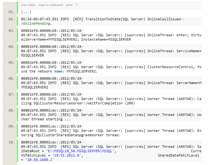 [sqsrvres] OnlineThread: SQL Cluster shared data upgrade failed - Capdata TECH BLOG